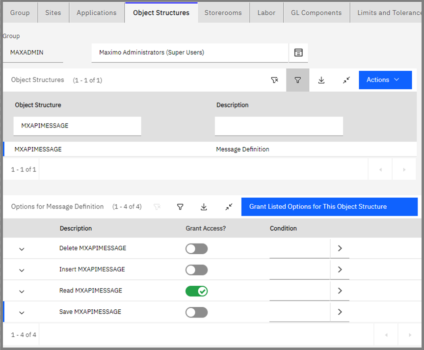 Using Object Structure Authorization with Maximo Spatial