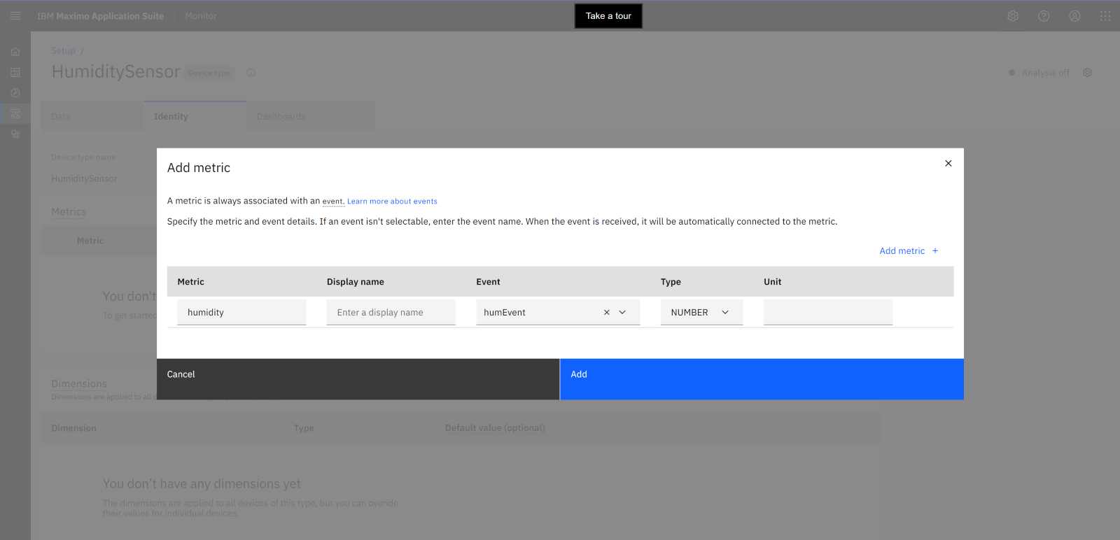 Sending IOT Sensor Readings to Maximo Monitor