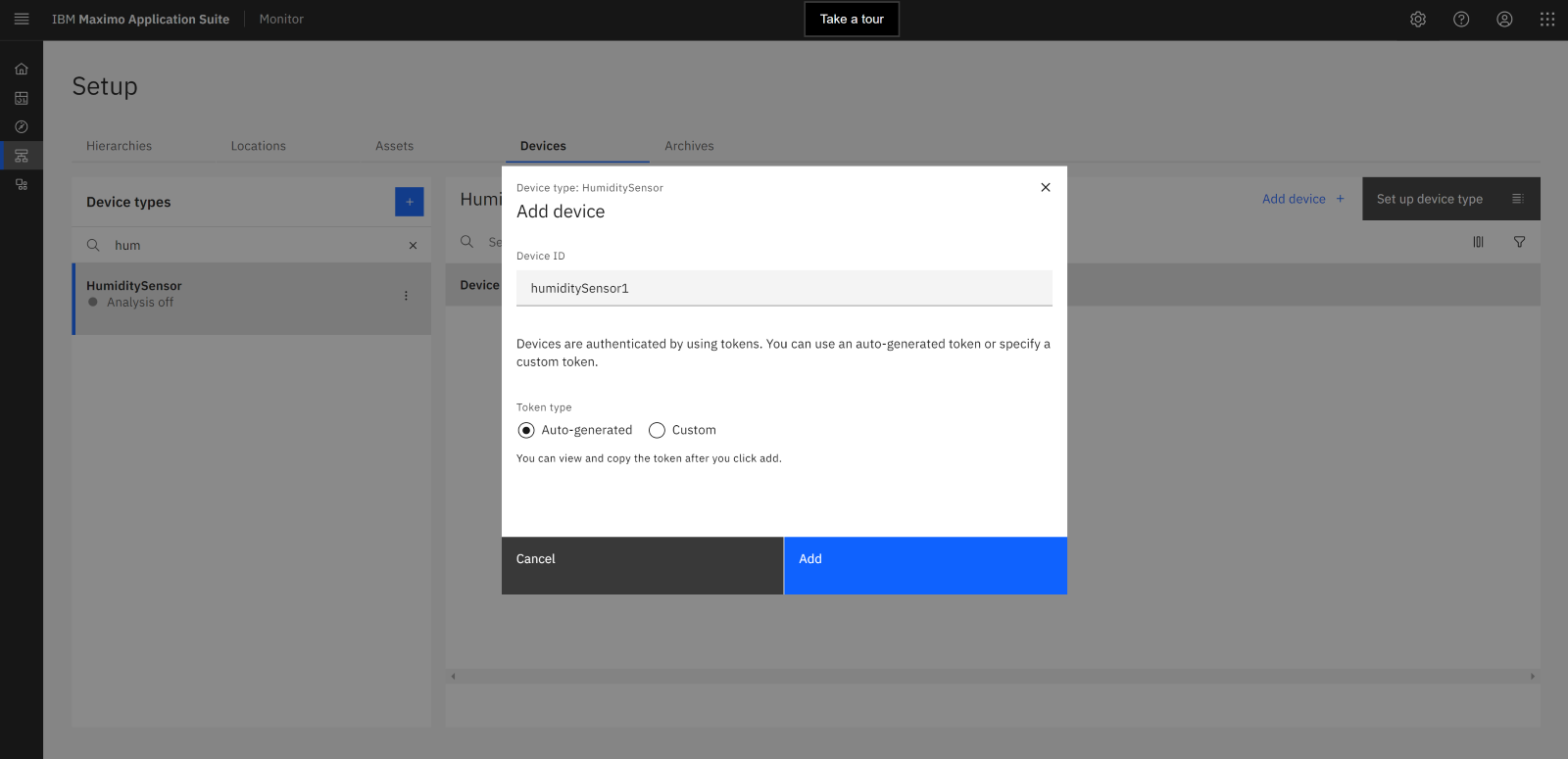 Sending IOT Sensor Readings to Maximo Monitor