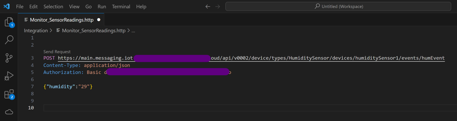 Sending IOT Sensor Readings to Maximo Monitor